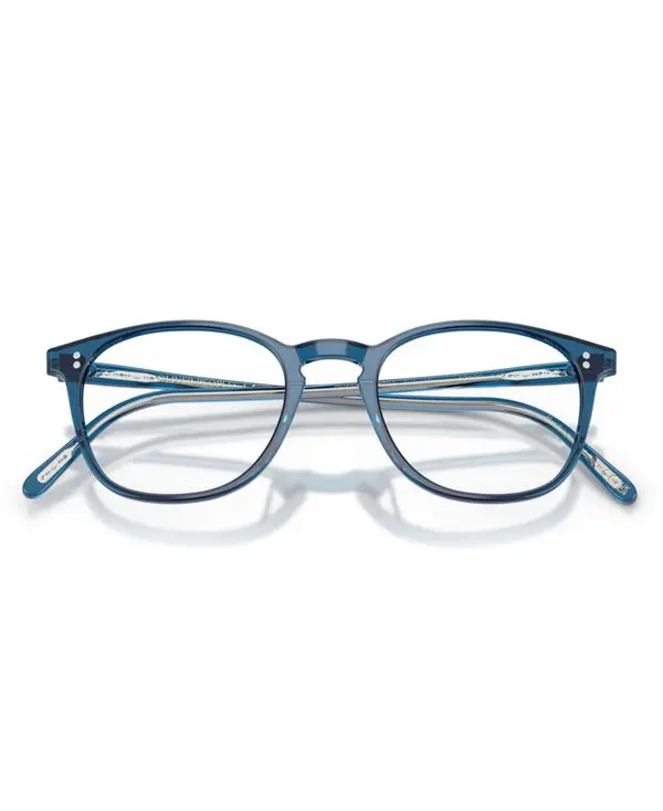 Oliver Spencer Square Finley Vintage Eyeglasses - Tesukon Blue