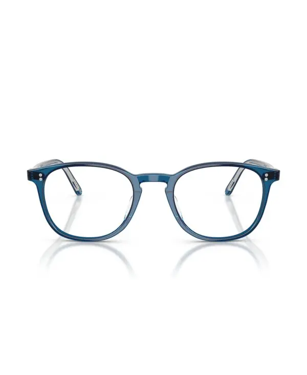 Oliver Spencer Square Finley Vintage Eyeglasses - Tesukon Blue