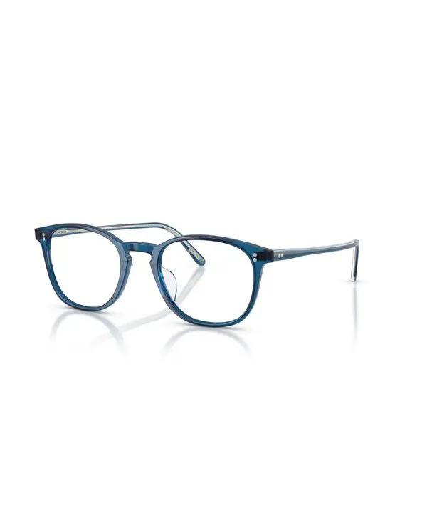 Oliver Spencer Square Finley Vintage Eyeglasses - Tesukon Blue