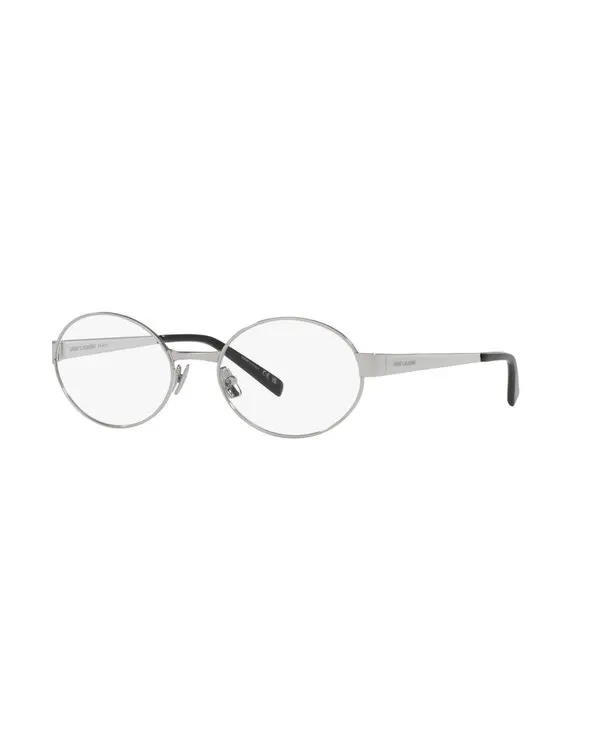 Saint Laurent Tone Oval Eyeglasses - Silver