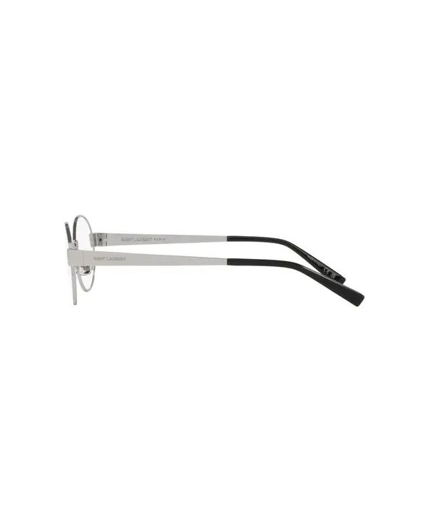 Saint Laurent Tone Oval Eyeglasses - Silver