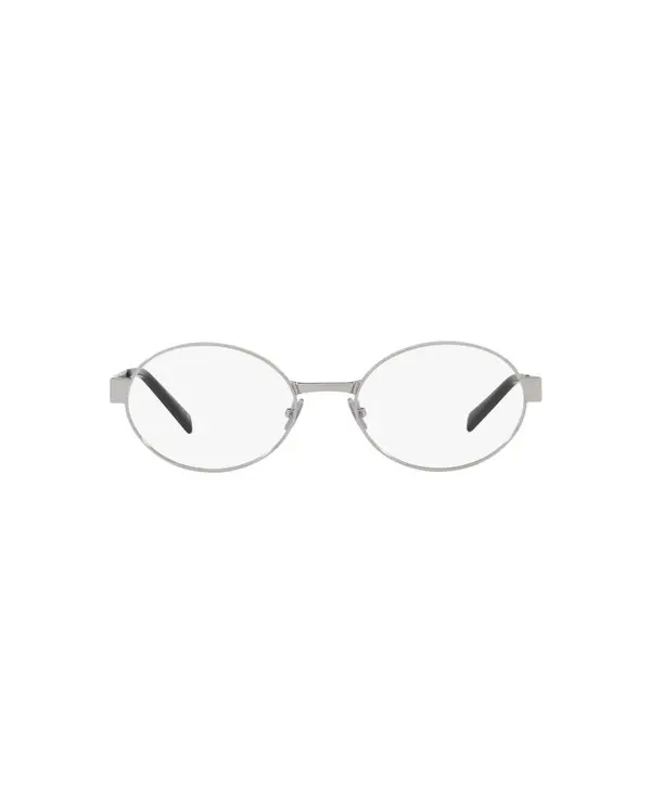 Saint Laurent Tone Oval Eyeglasses - Silver
