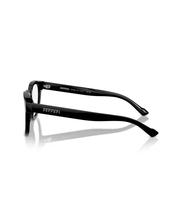SCUDERIA FERRARI Round Acetate Eyeglasses - Black