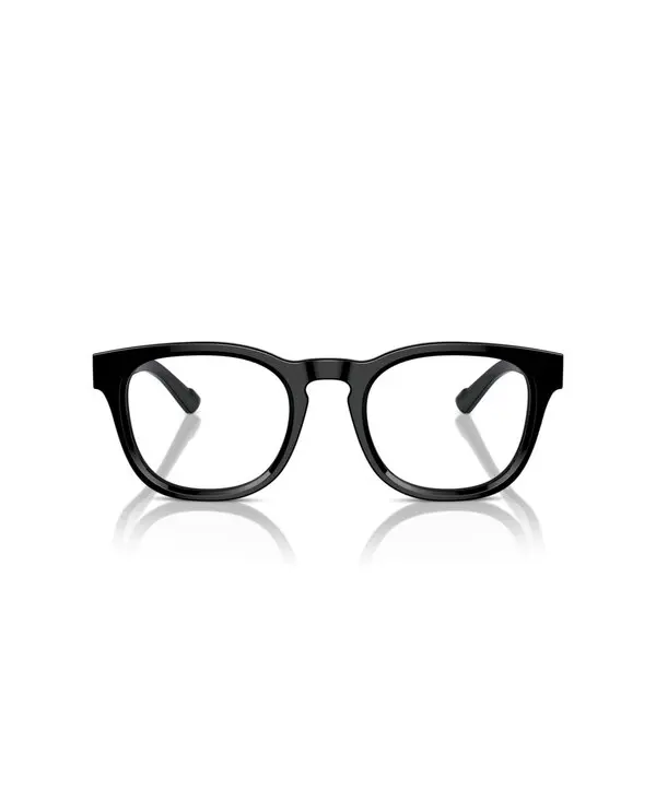 SCUDERIA FERRARI Round Acetate Eyeglasses - Black