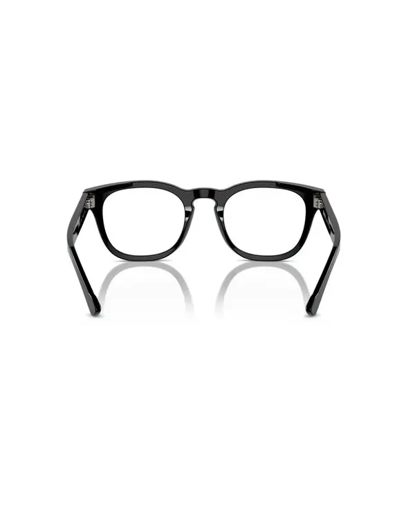 SCUDERIA FERRARI Round Acetate Eyeglasses - Black