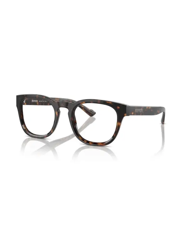 SCUDERIA FERRARI Round Acetate Eyeglasses - Havana