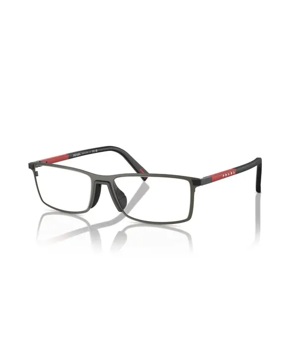 Prada Rectangle Eyeglasses - Gray Rubber