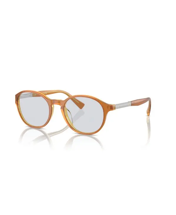 Brunello Cucinelli Oval Acetate Eyeglasses - Honey