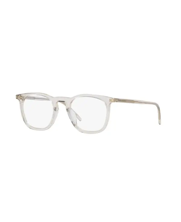 Saint Laurent Acetate Round Frame Eyeglasses - Brown Light