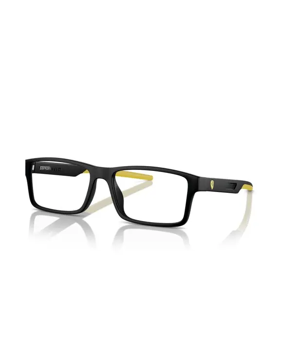 SCUDERIA FERRARI Rectangle Eyeglasses - Matte Black