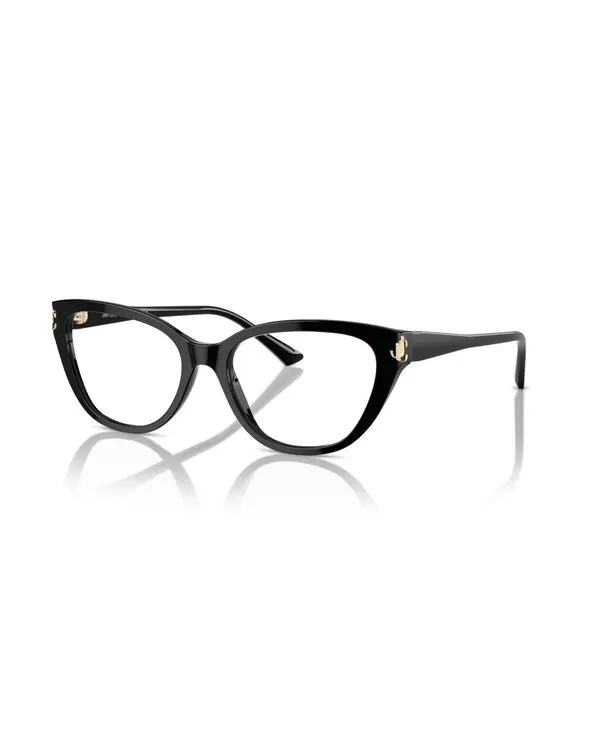 JIMMY CHOO Cat Eye Eyeglasses With Tortoiseshell Acetate - Black