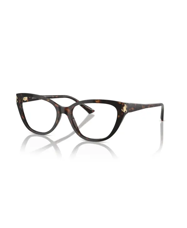 JIMMY CHOO Cat Eye Eyeglasses With Tortoiseshell Acetate - Havana
