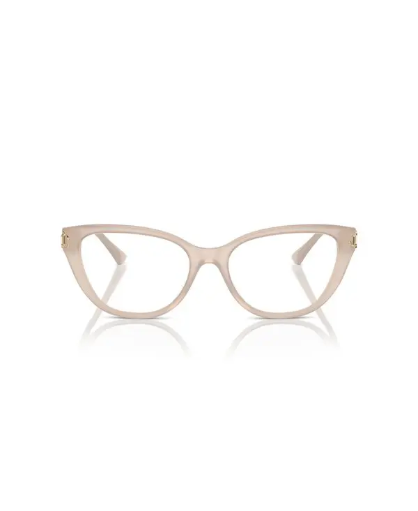 JIMMY CHOO Cat Eye Eyeglasses With Tortoiseshell Acetate - Opal Sand