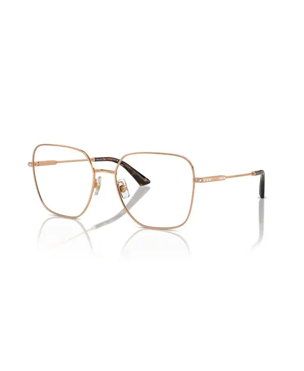 JIMMY CHOO Square Eyeglasses - Rose Gold