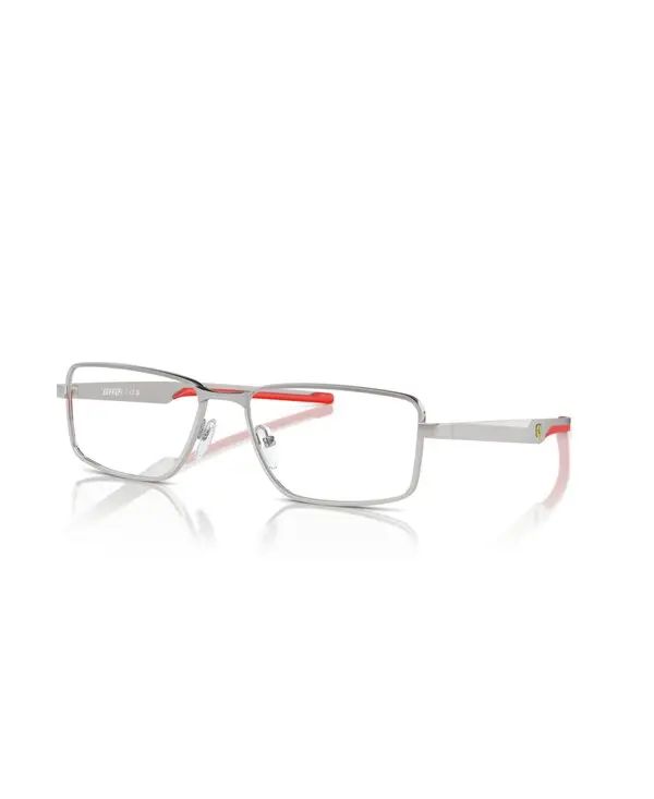 SCUDERIA FERRARI Rectangle Full Rim Eyeglasses - Silver