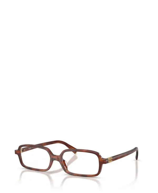 Miu Miu Square Eyeglasses - Striped Tobacco