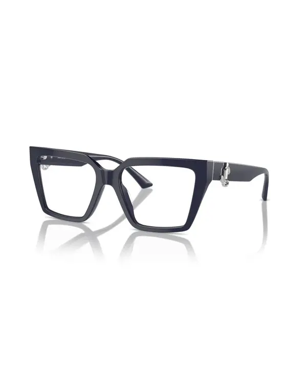 JIMMY CHOO Cat Eye Eyeglasses With Tortoiseshell Frame - Blue