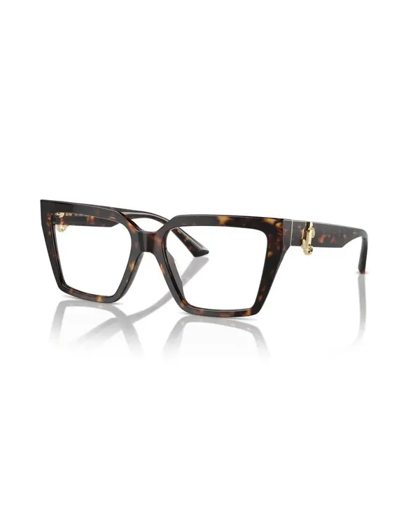 JIMMY CHOO Cat Eye Eyeglasses With Tortoiseshell Frame - Havana