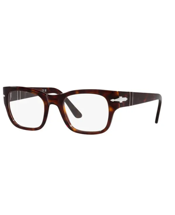 Persol Square Frame Eyeglasses - Havana