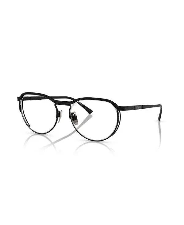 SCUDERIA FERRARI Oval Eyeglasses - Matte Black