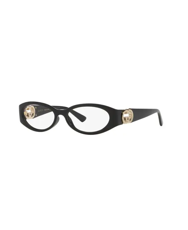 Gucci Tortoiseshell Round Frame Eyeglasses - Black