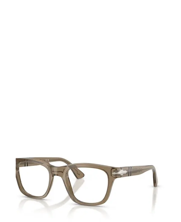 Persol Square Eyeglasses - Transparent Brown