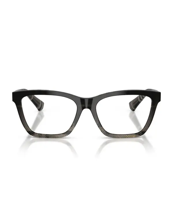Burberry Square Frame Eyeglasses - Grey Check