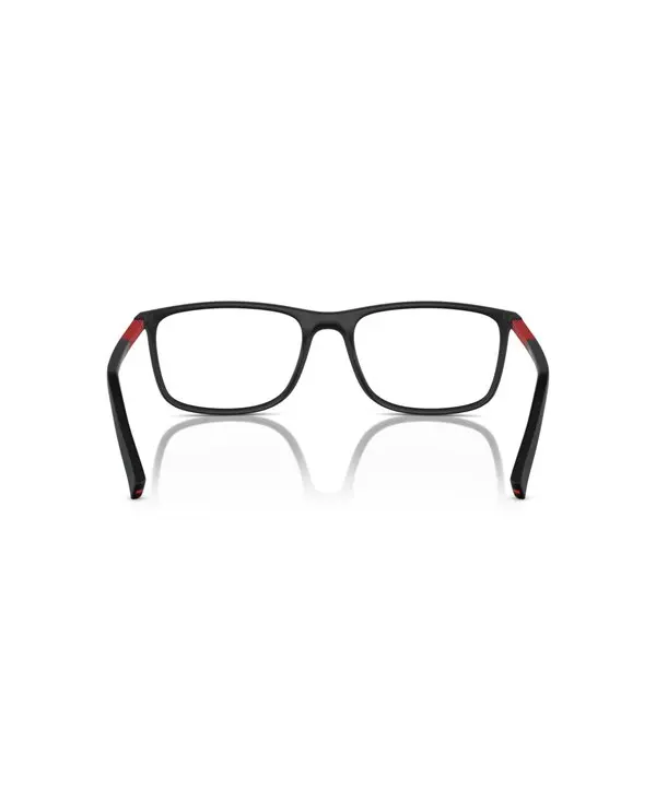 Prada Rectangle Eyeglasses - Black Rubbered