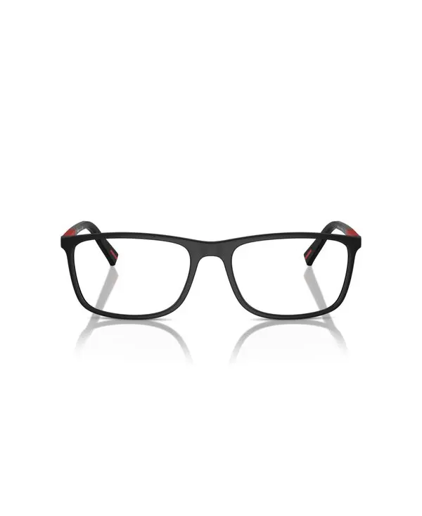 Prada Rectangle Eyeglasses - Black Rubbered