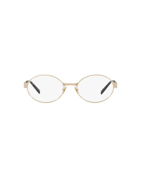 Saint Laurent Oval Tone Eyeglasses - Gold