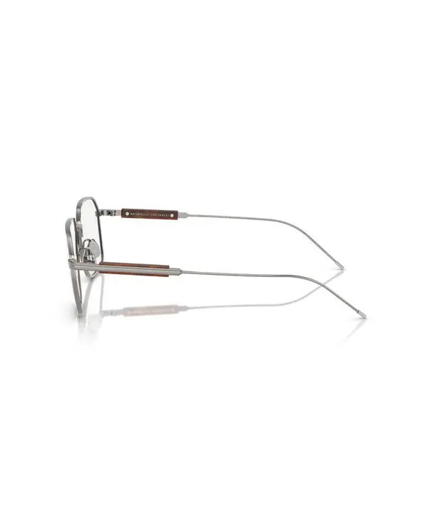 Brunello Cucinelli Rectangle Eyeglasses - Pewter