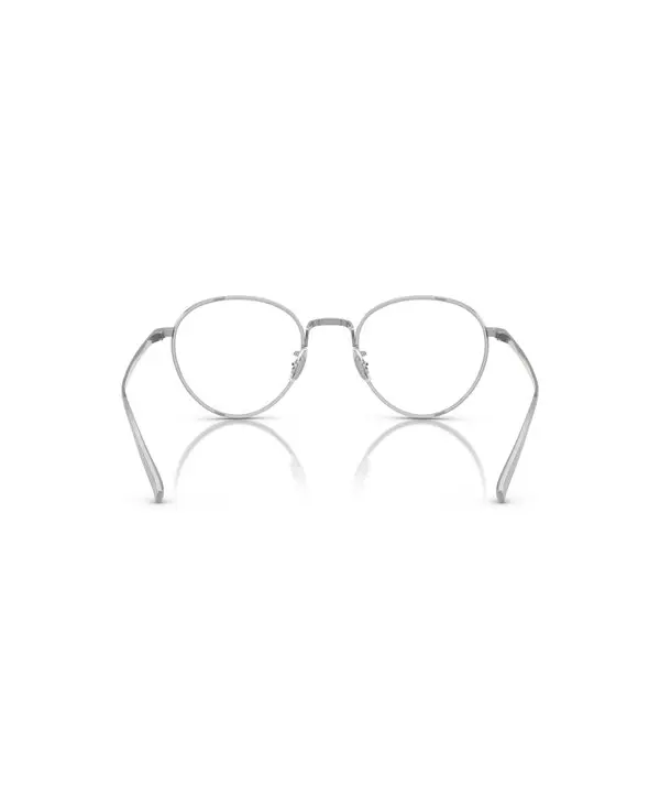 Oliver Spencer Kesner Round Frame Eyeglasses - Silver
