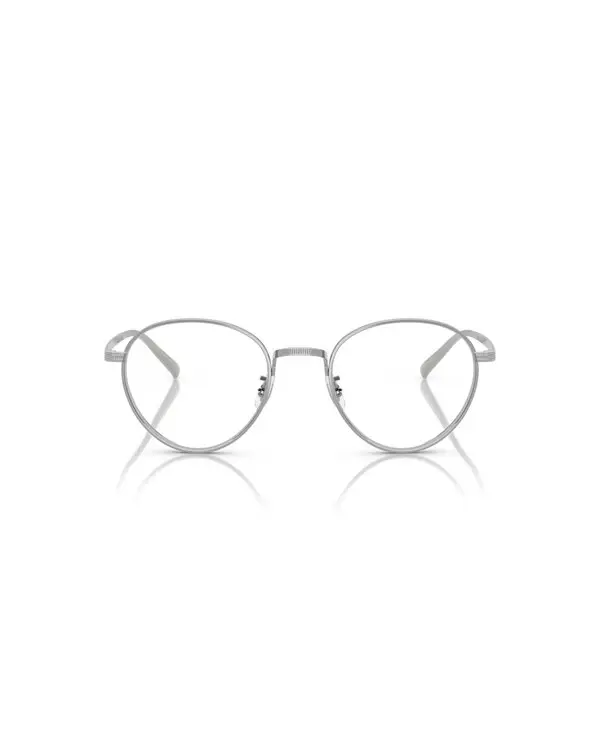 Oliver Spencer Kesner Round Frame Eyeglasses - Silver