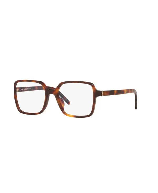 Saint Laurent Rectangle Eyeglasses - Tortoise Light