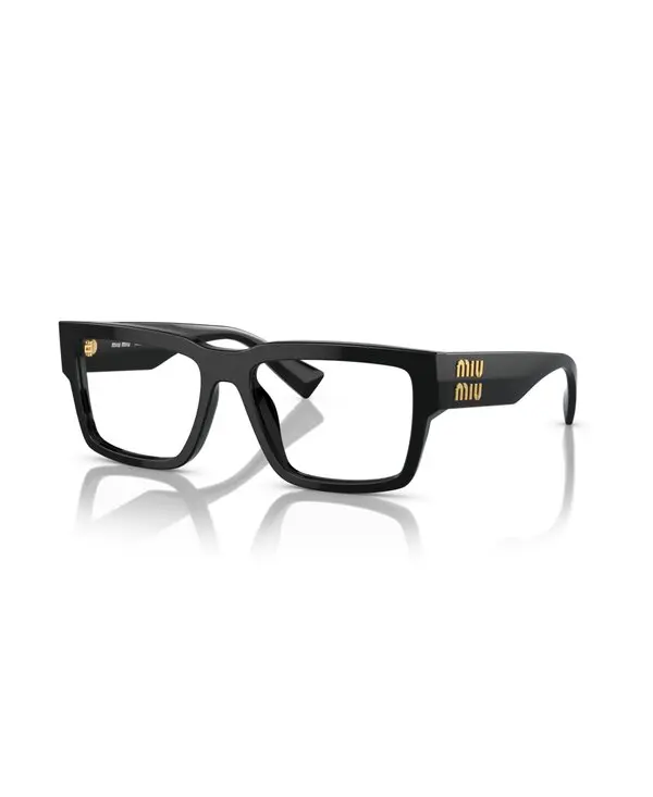 Miu Miu Rectangle Eyeglasses - Black