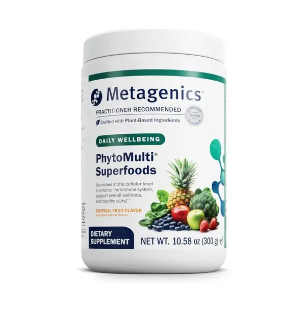 METAGENICS Phytomulti Superfoods Fruit And Vegetable Superfood Powder Blend For Overall Wellness And Immune System Support 10.58 Ounce - No Color