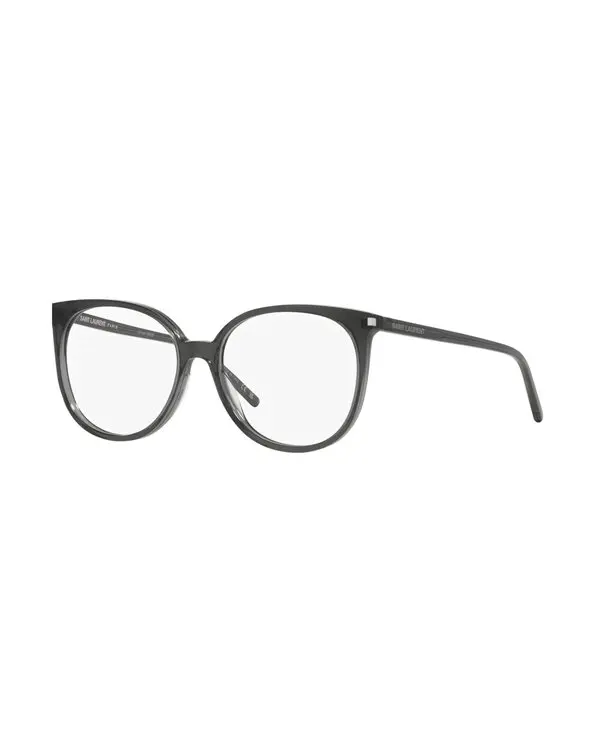 Saint Laurent Round Acetate Eyeglasses - Green Matte