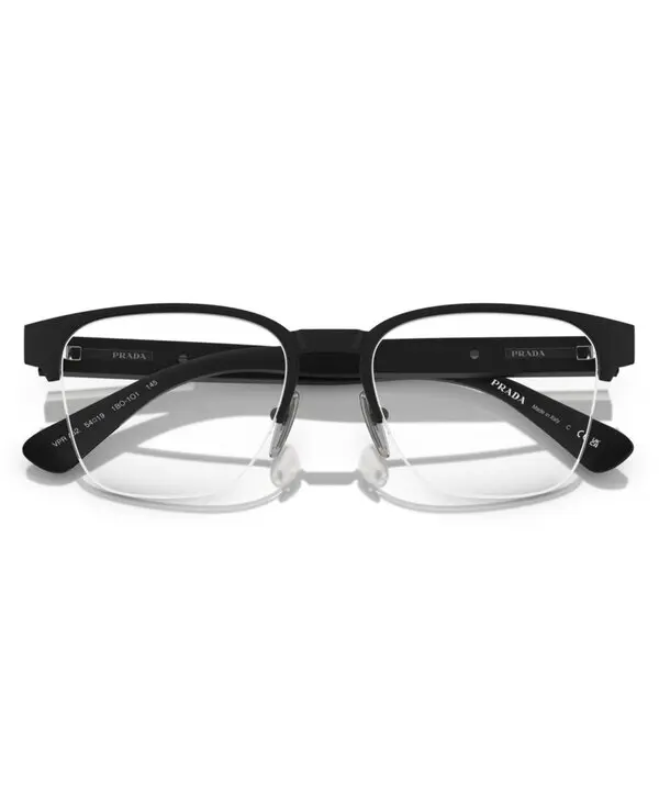 Prada Square Frame Half Rim Eyeglasses