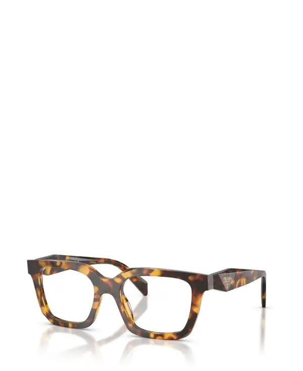 Prada Irregular Acetate Eyeglasses - Honey Tortoise