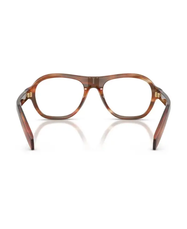 Prada Square Eyeglasses - Striped Oak