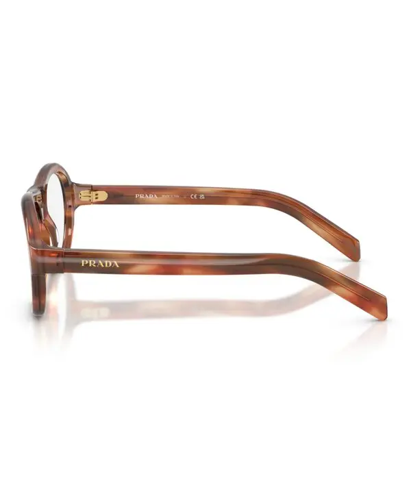 Prada Square Eyeglasses - Striped Oak