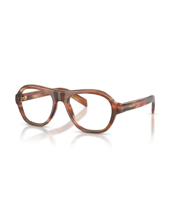 Prada Square Eyeglasses - Striped Oak