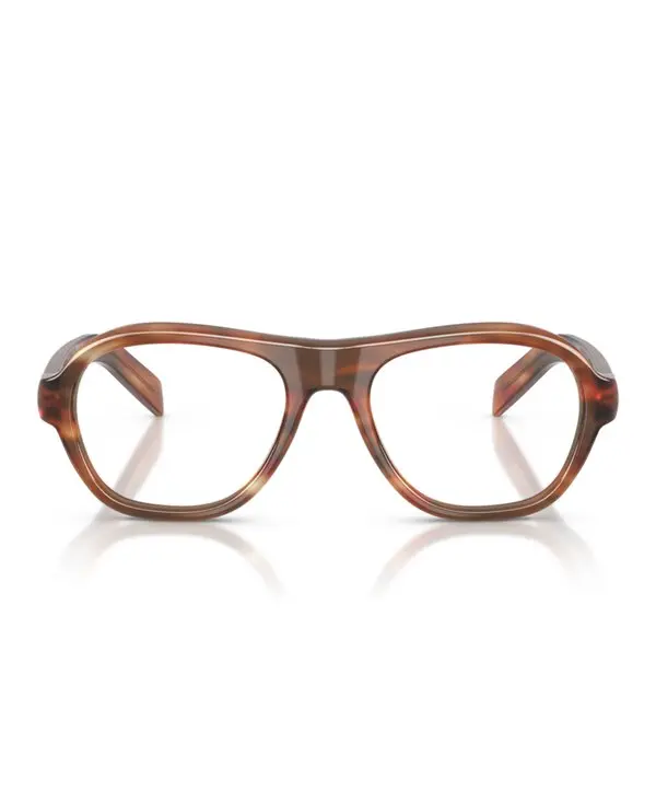 Prada Square Eyeglasses - Striped Oak