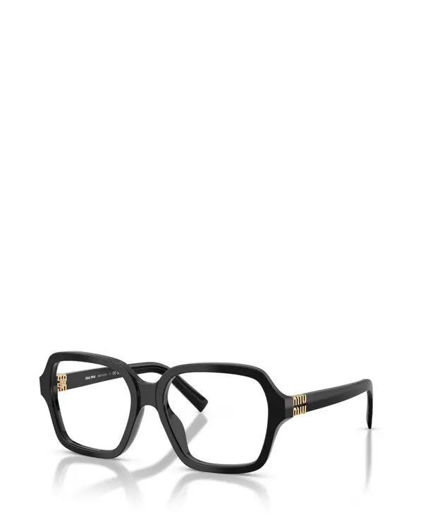 Miu Miu Square Acetate Eyeglasses - Black