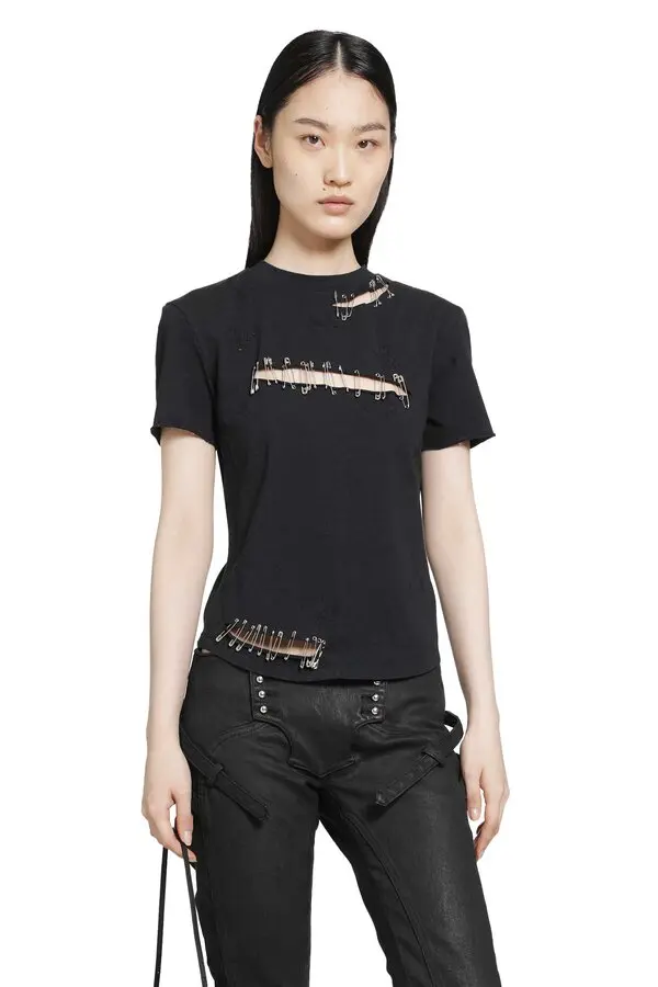 DILARA FINDIKOGLU Safety Pin T-shirt - Black