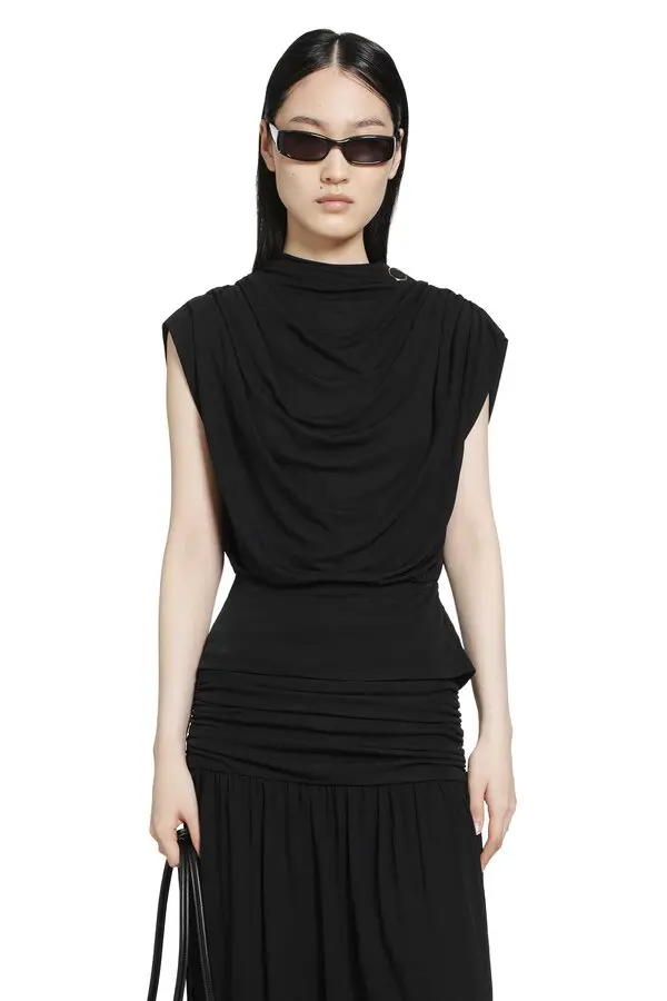 RETORI Draped Viscose Jersey Top