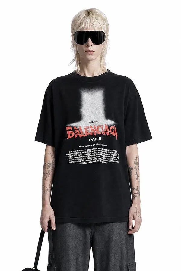 Balenciaga The Door Oversized T-shirt - Black