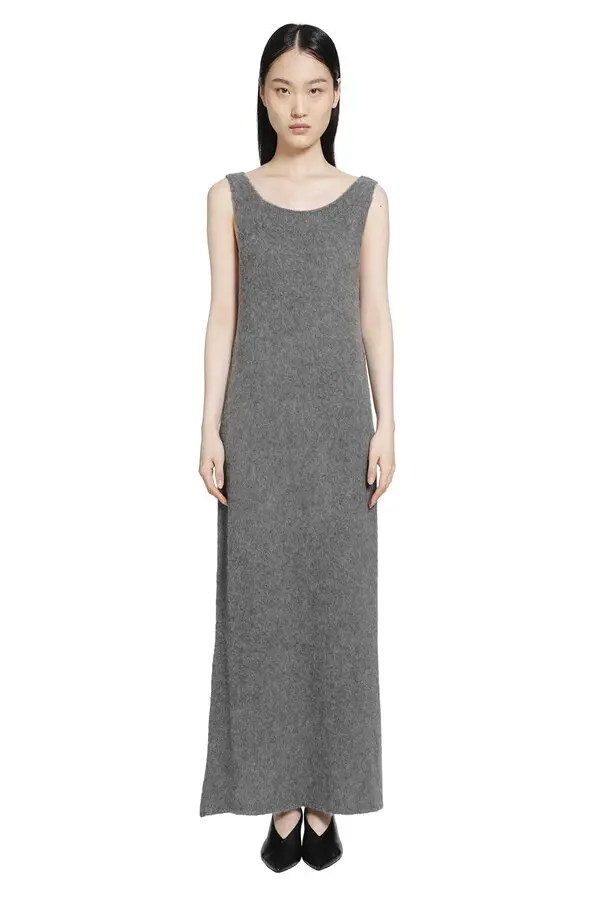 RETORI Brushed Cashmere Long Dress - Grey