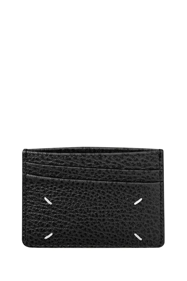 MAISON MARGIELA Small Leather Cardholder - Black