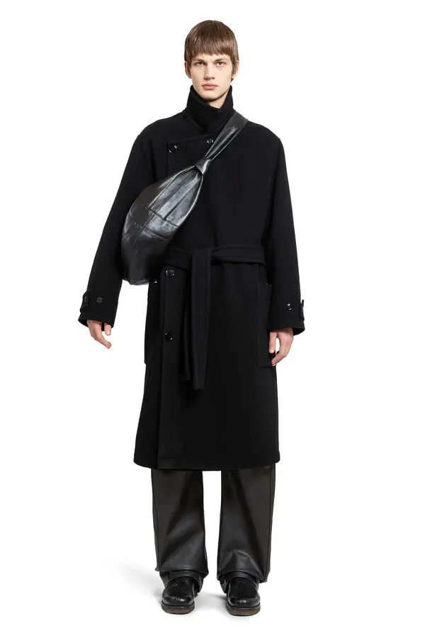 LEMAIRE Wrap Coat - Black